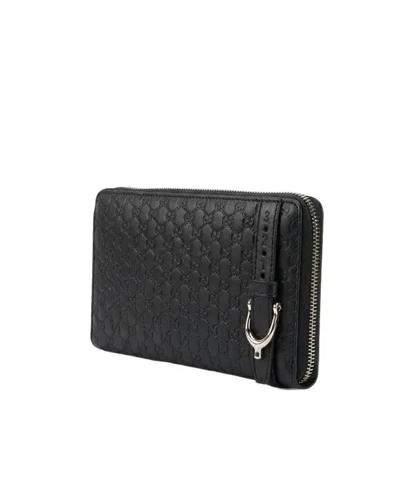Gucci Long Zipper Purse - Black