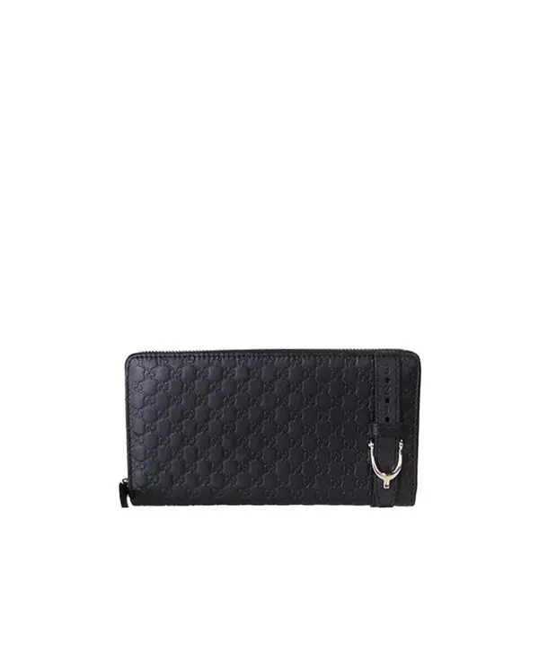 Gucci Long Zipper Purse - Black