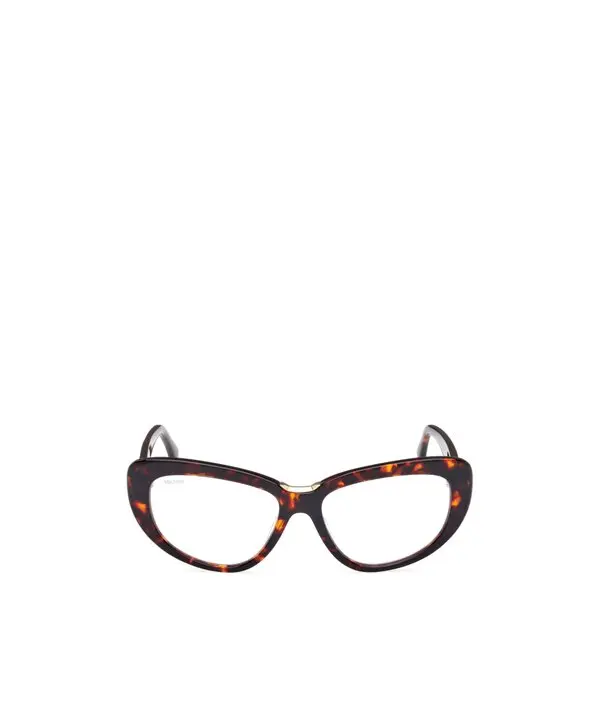 Max Mara Tortoiseshell-effect Cat-eye Frame Glasses - Black