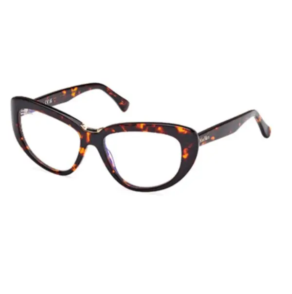 Max Mara Tortoiseshell-effect Cat-eye Frame Eyeglasses - Black