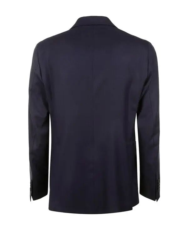 Tagliatore Single-breasted Patch-pocket Blazer - Black