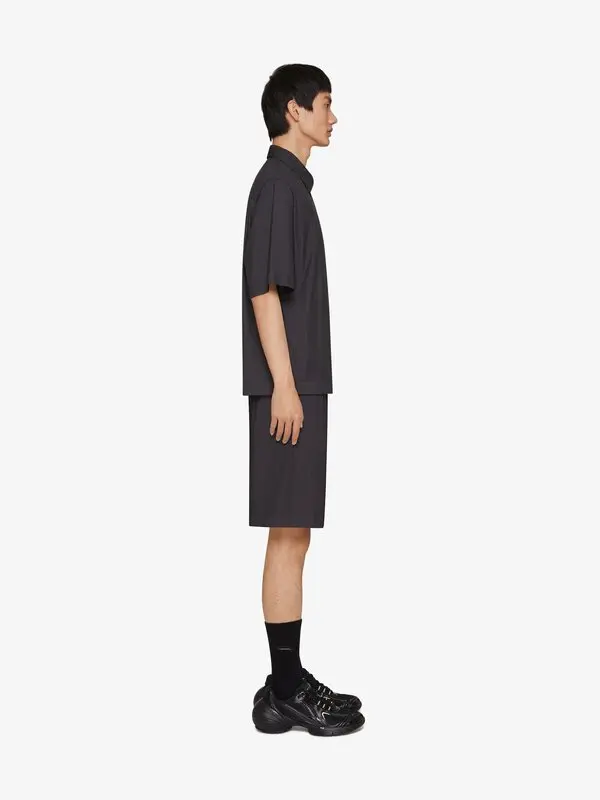 Givenchy Logo Patch Short-sleeved Shirt - Black