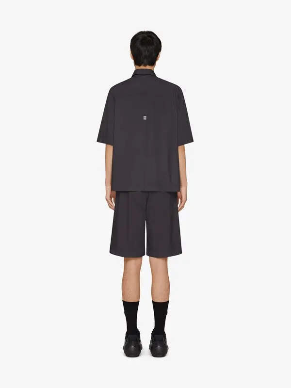Givenchy Logo Patch Short-sleeved Shirt - Black