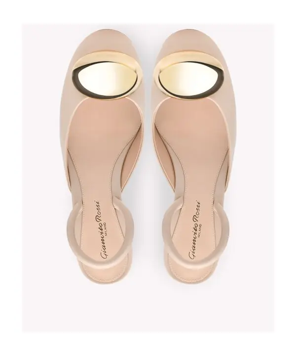 GIANVITO ROSSI Sphera 45mm Slingback Pumps - Nude