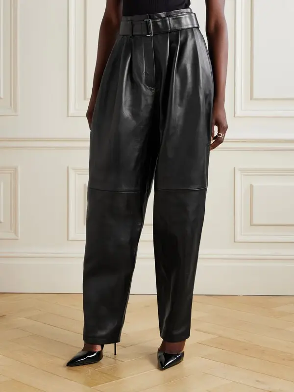 Magda Butrym Leather Lace-up Trousers
