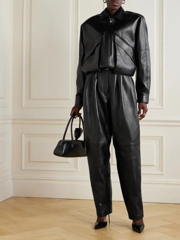 Magda Butrym Leather Lace-up Trousers