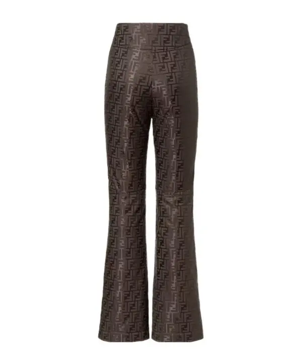Fendi Ff Jacquard High-waist Ski Trousers