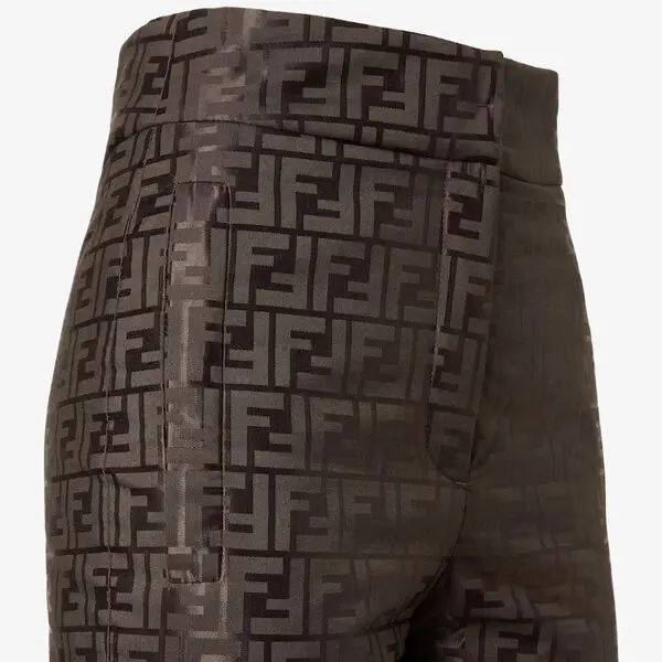Fendi Ff Jacquard High-waist Ski Trousers