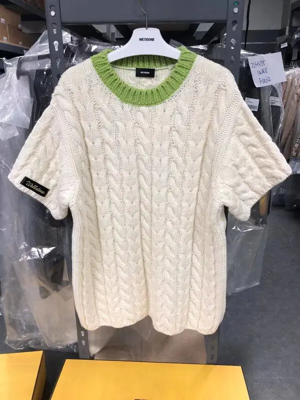 We11Done Round Neck Short Sleeve Pullover