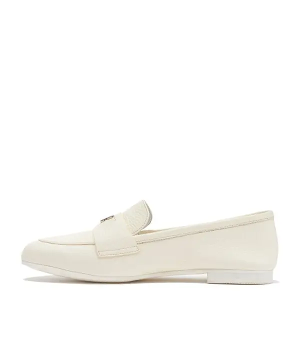 Casadei Antilope Loafers With Chain Detail - White