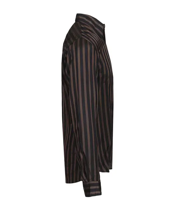 Dries Van Noten Striped Shirt - Black