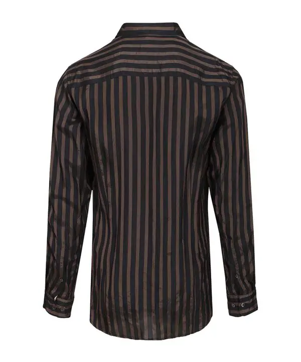 Dries Van Noten Striped Shirt - Black
