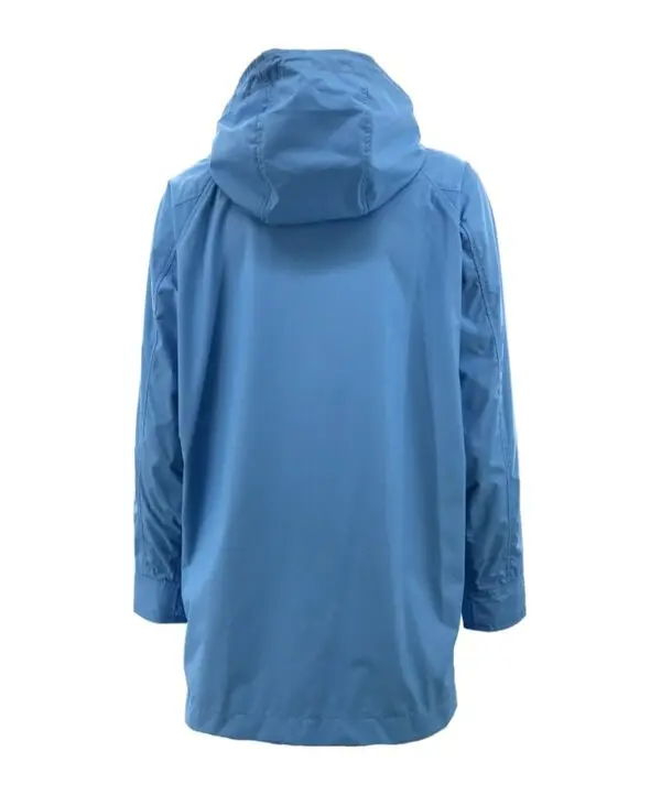 Emporio Armani Hooded Long-sleeved Zip-up Casual Jacket - Blue