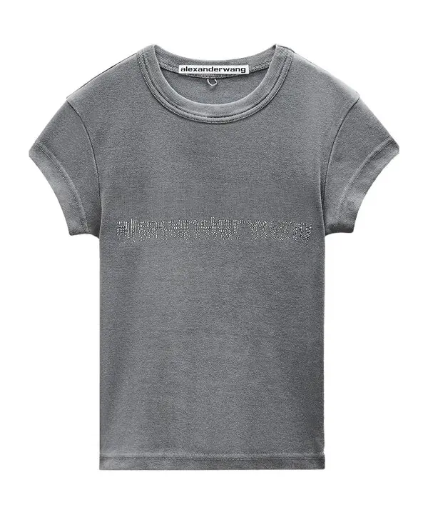 Alexander Wang Logo Embellished Crewneck T-shirt