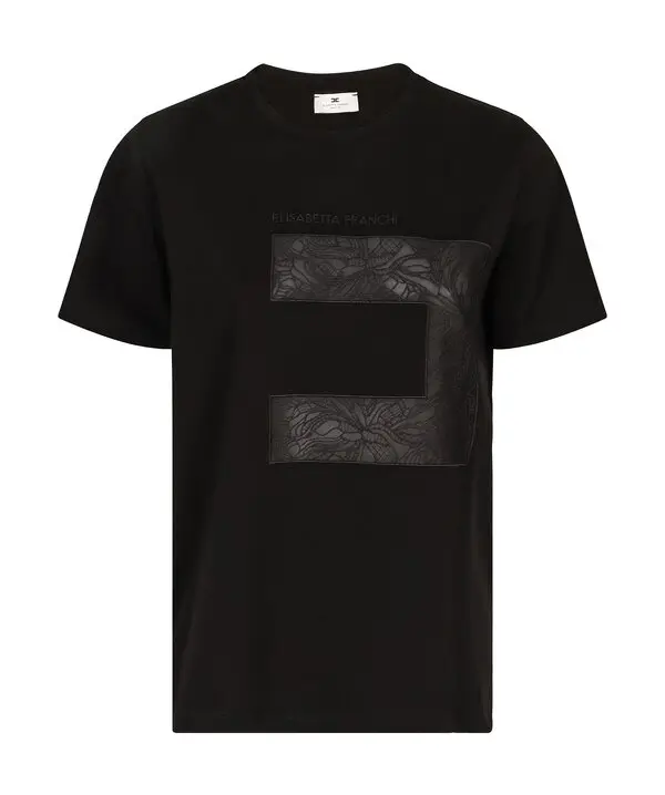 Elisabetta Franchi Oversized Logo T-shirt