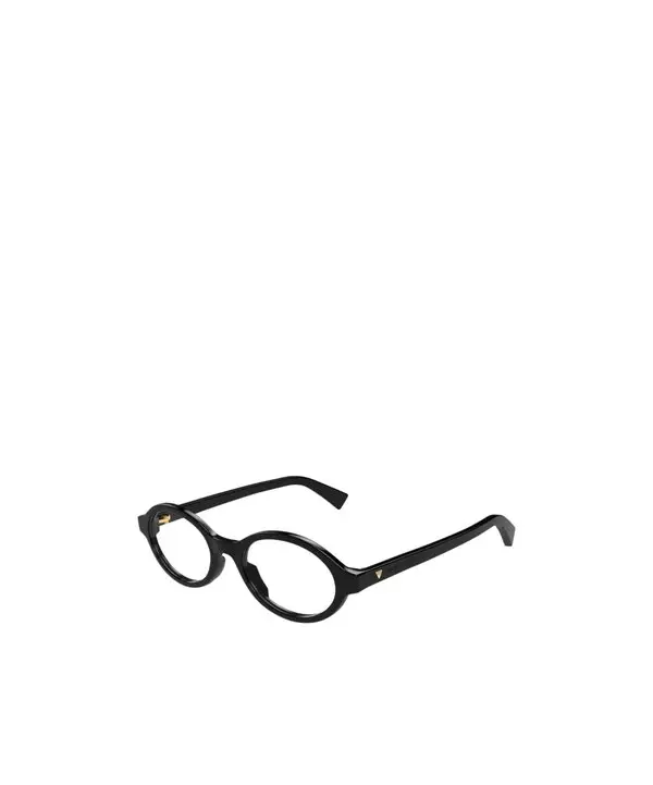 Bottega Veneta Round Frame Eyeglasses - Black