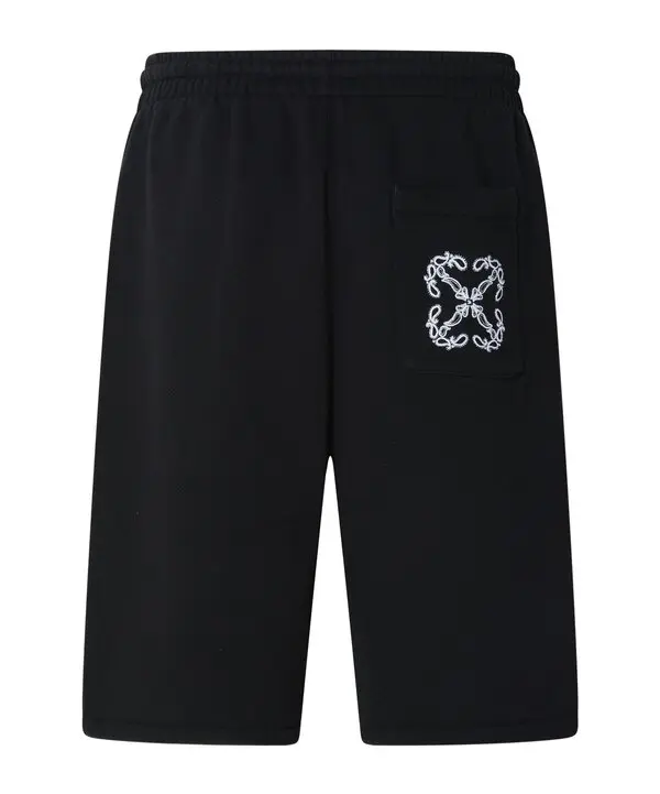 Off-White Logo Embroidered Drawstring Shorts