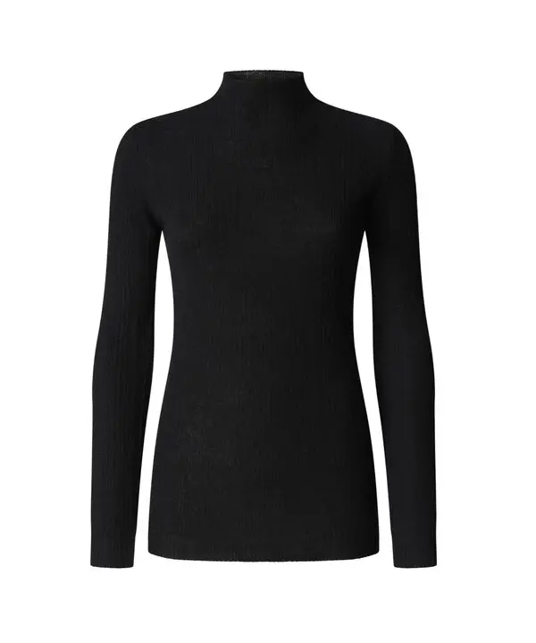 Pinko Slim-fit High-neck Sweater - Black