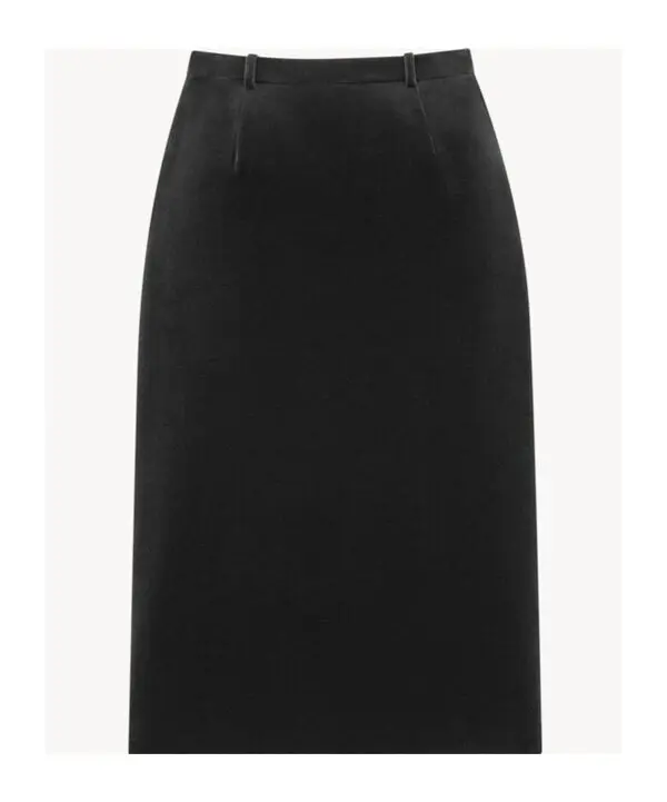 Saint Laurent Velvet Wrap Midi Skirt