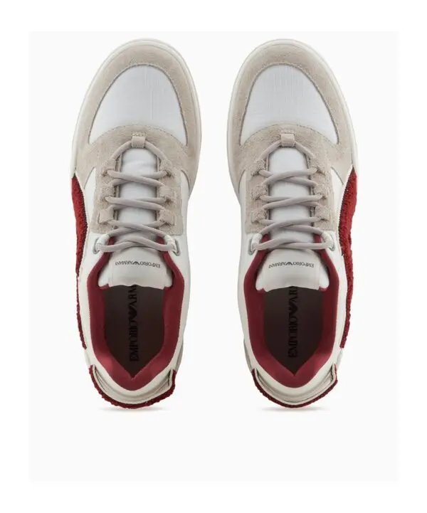 Emporio Armani Paneled Lace-up Sneakers