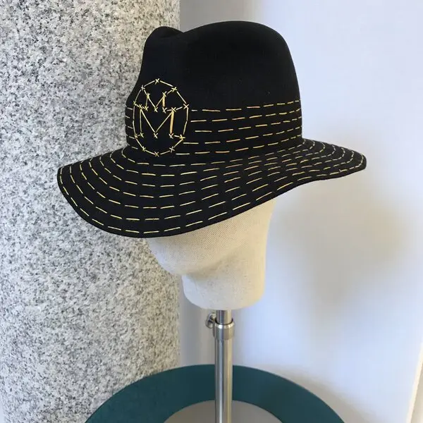MAISON MICHEL Embroidered Logo Hat