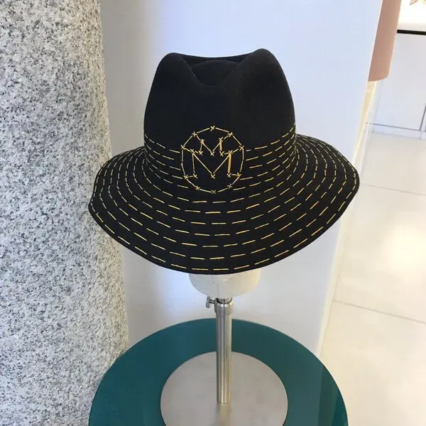 MAISON MICHEL Embroidered Logo Hat