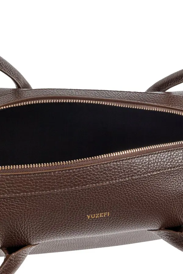 Yuzefi Zipper Shoulder Bag - Black