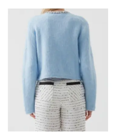 Marissa Chiara Embellished Crewneck Long Sleeve Jacket