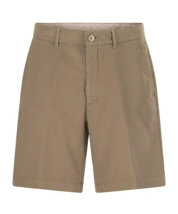 Brunello Cucinelli Buttoned Bermuda Shorts - Brown