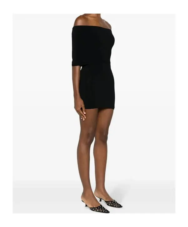 Wardrobe.NYC Off-the-shoulder Bodycon Minidress