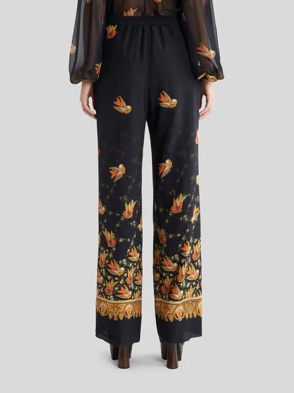 Etro Paisley Printed Straight-leg Trousers