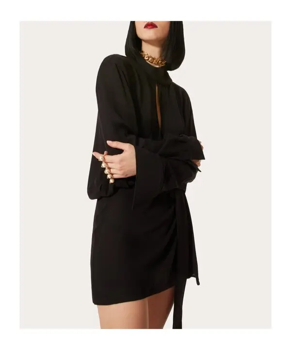 Valentino Garavani Scarf Detail Mini Dress