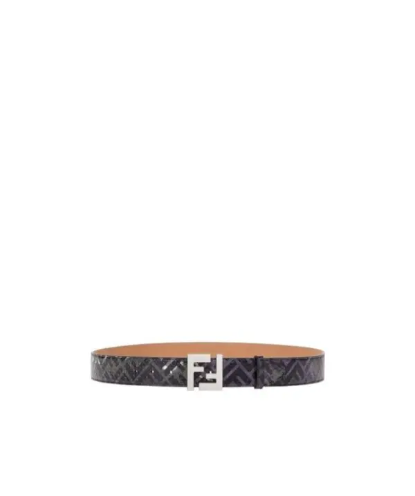 Fendi Ff Buckle Belt - Black