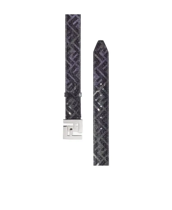 Fendi Ff Buckle Belt - Black
