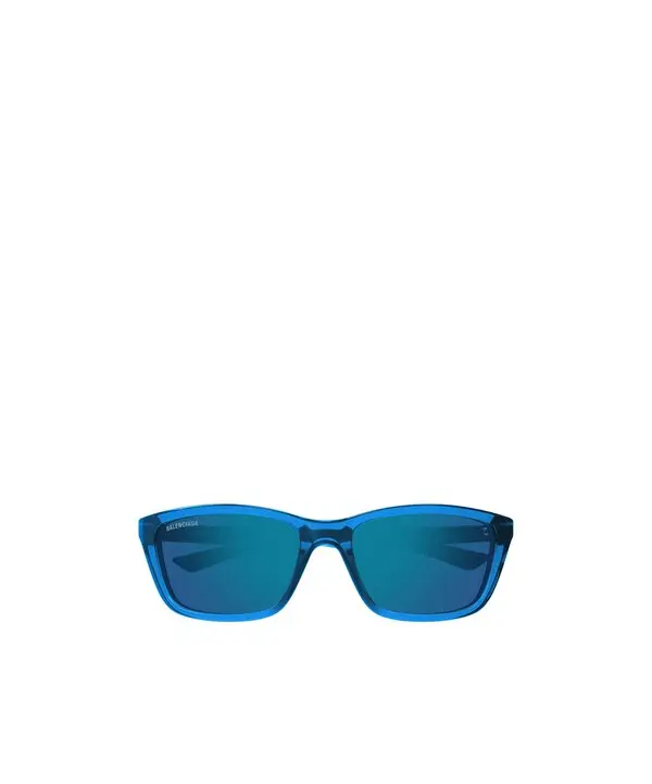 Balenciaga Rectangle-frame Sunglasses - Blue