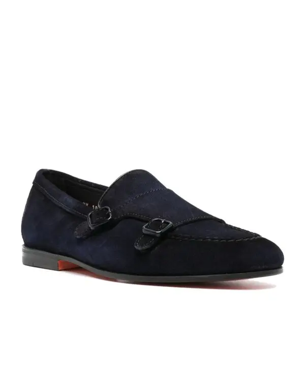 Santoni Double-buckle Loafers