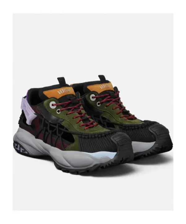 Versace Mercury Lace-up Sneakers - Black