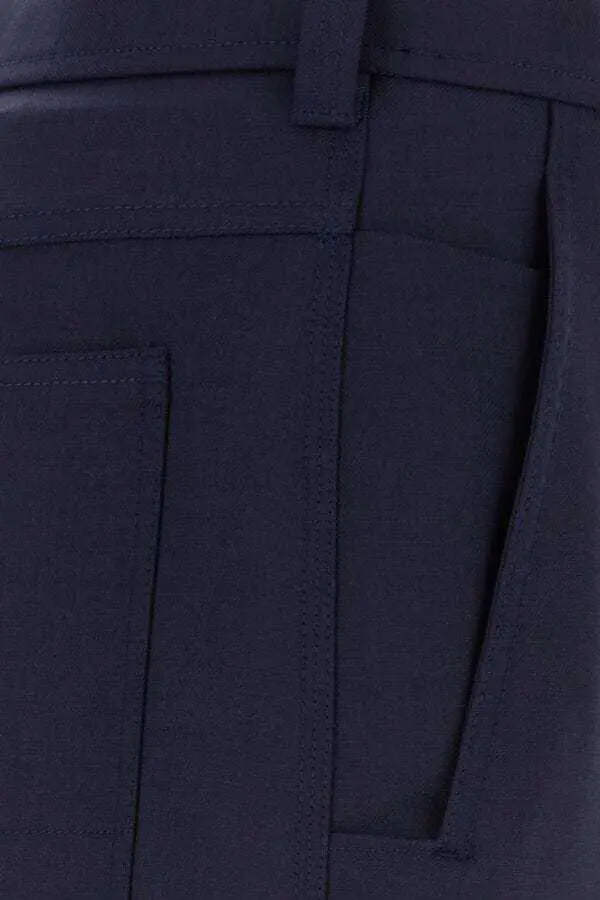 Zegna Tailored Belt Loop Pants - Navy