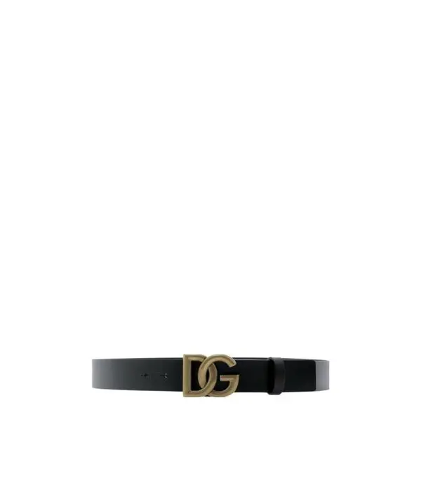 Dolce & Gabbana Dg Logo Belt - Black