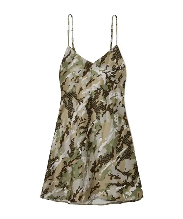Amiri Camouflage-print Satin Mini Dress