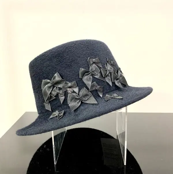 MAISON MICHEL Bow Detail Hat