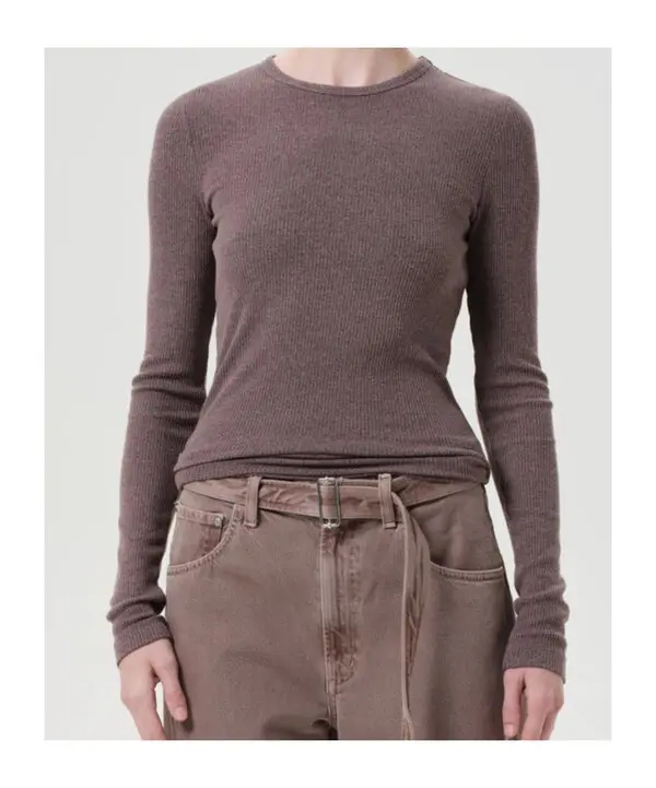 AGOLDE Delphi Ribbed Long Sleeve T-shirt