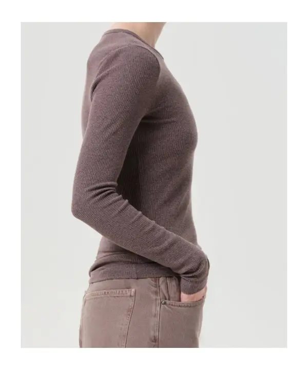 AGOLDE Delphi Ribbed Long Sleeve T-shirt
