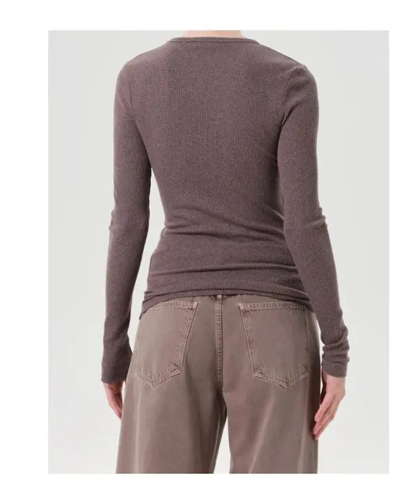 AGOLDE Delphi Ribbed Long Sleeve T-shirt