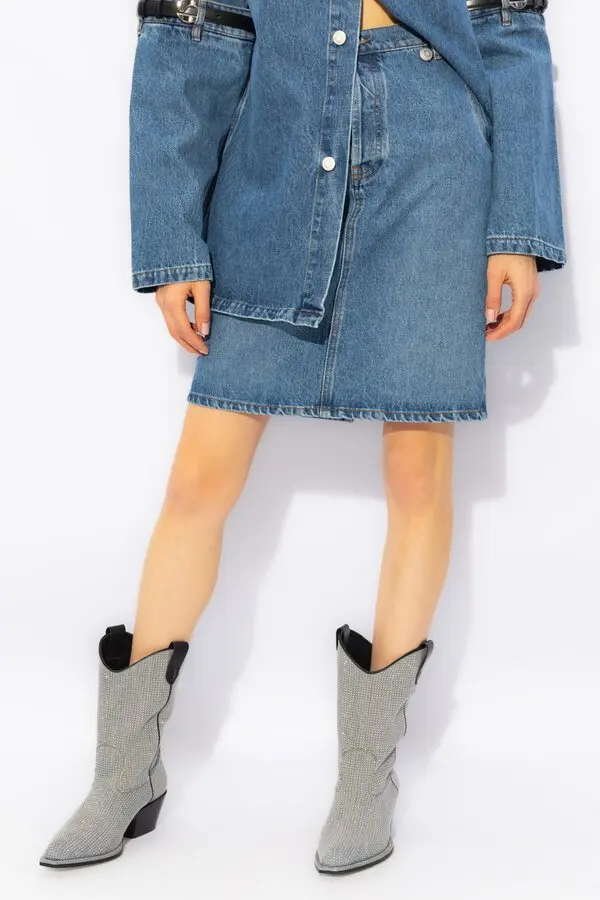 Coperni Multi-pocket Denim Skirt