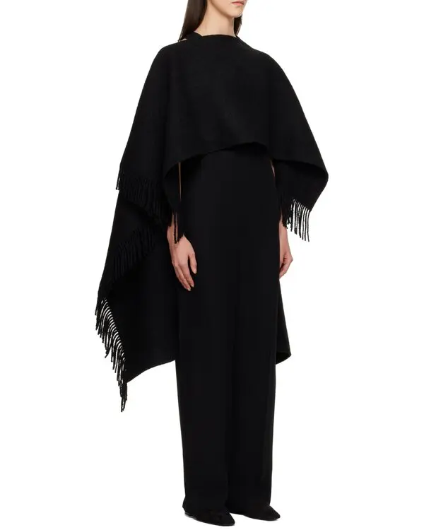 TOTEME Fringed Knitted Poncho