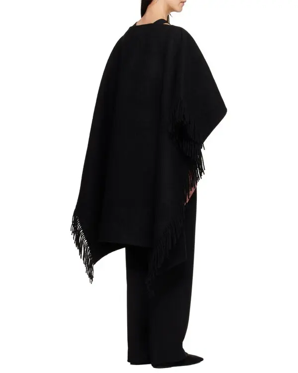 TOTEME Fringed Knitted Poncho