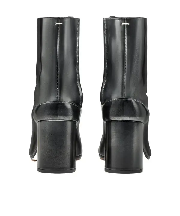 MAISON MARGIELA Tabi Ankle Boots With Cylindrical Heel - Black