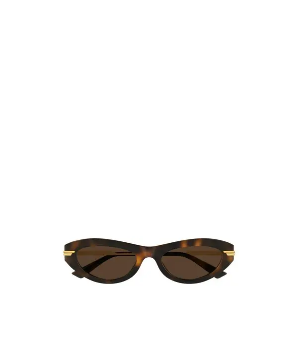 Bottega Veneta Panthos Frame Sunglasses - Brown