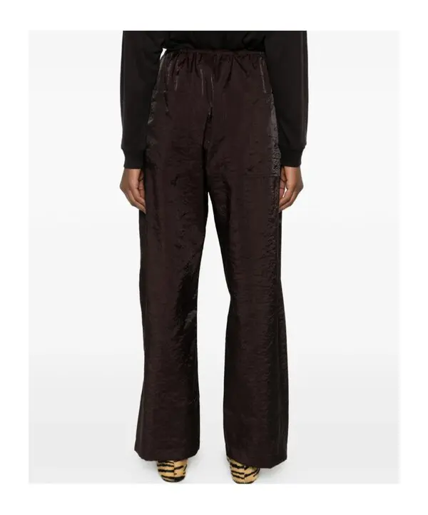 Studio Nicholson Button-front Wide Leg Trousers - Black